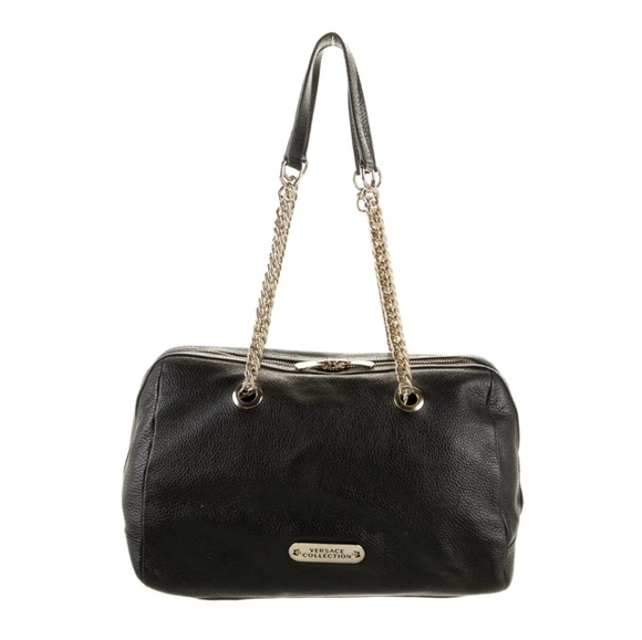 Versace Collection | Bags | Versace Collection Leather Shoulder Bag ...